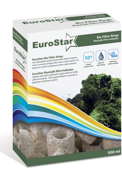 Eurostar Bio Filter Ring Beyaz 500 Ml Eurostar Bio Filter Ring Beyaz 500 Ml