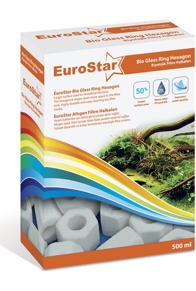 Eurostar Bio Filter Ring Hexagon 500 Ml Eurostar Bio Filter Ring Hexagon 500 Ml