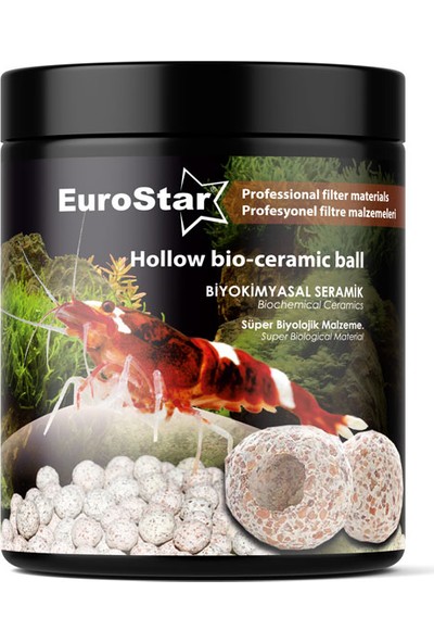 Eurostar Hollow Bio Balls Biolojik Filtre Malzemesi 1Lt 815gr Eurostar Hollow Bio Balls Biolojik Filtre Malzemesi 1Lt 815gr