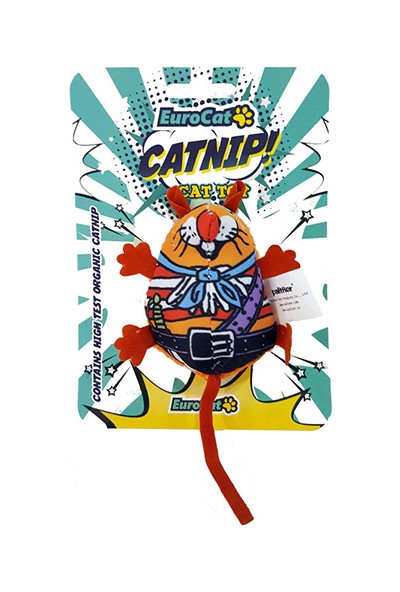 Eurocat Kedi Oyuncağı Turuncu Tombik Fare 16cm