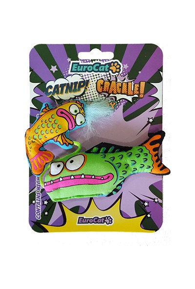 Eurocat Kedi Oyuncağı Büyük & Küçük Balık 26 cm Eurocat Kedi Oyuncağı Büyük & Küçük Balık 26 cm