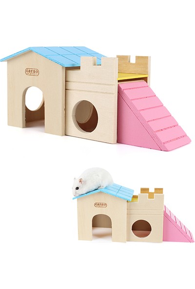 Carno Merdivenli Ahşap Hamster Evi 25 cm No 515 Carno Merdivenli Ahşap Hamster Evi 25 cm No 515