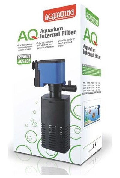 Aquawing AQ520F İç Filtre 6W 500L/H Aquawing AQ520F İç Filtre 6W 500L/H