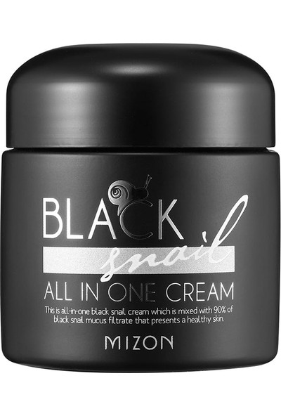 Mizon Black Snail All In One Cream - Siyah Salyangoz Siyah Bitki Ekstreli Premium Bakım Kremi Mizon Black Snail All In One Cream - Siyah Salyangoz Siyah Bitki Ekstreli Premium Bakım Kremi