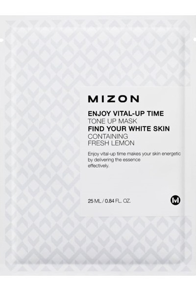 Mizon Enjoy Vital-Up Time Tone Up Mask - Limon Ekstreli Cilt Tonu Maskesi Mizon Enjoy Vital-Up Time Tone Up Mask - Limon Ekstreli Cilt Tonu Maskesi