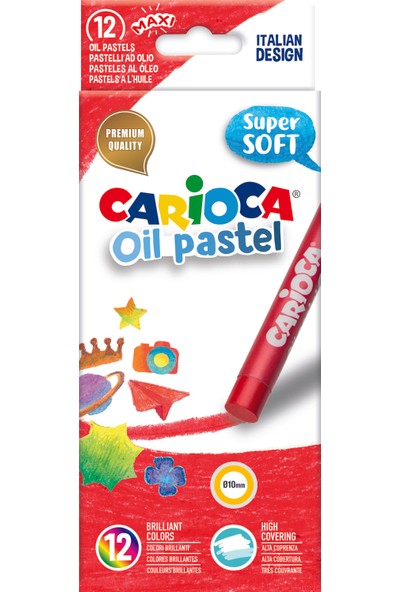 Carioca Yağlı Pastel Boya Kalemi 12'Li