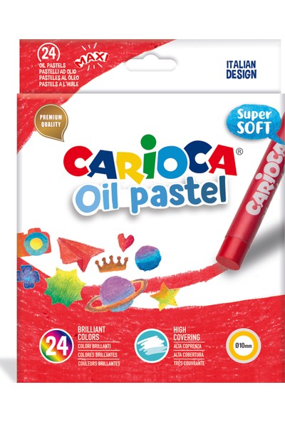 Carioca Yağlı Pastel Boya Kalemi 24'Lü
