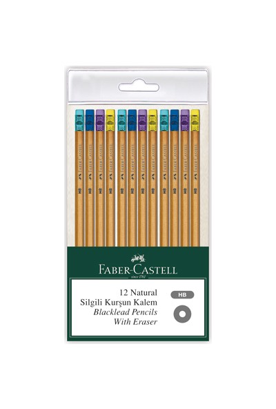 Kurşun Kalem Naturel Gövdeli12'li