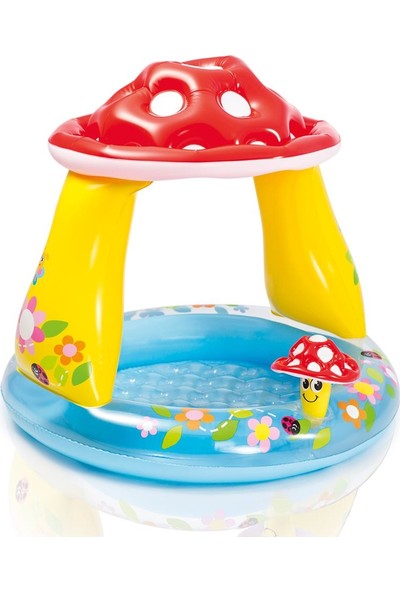 İntex Mantar Gölgelikli Bebek Havuzu 102 x 89 cm İntex Mantar Gölgelikli Bebek Havuzu 102 x 89 cm