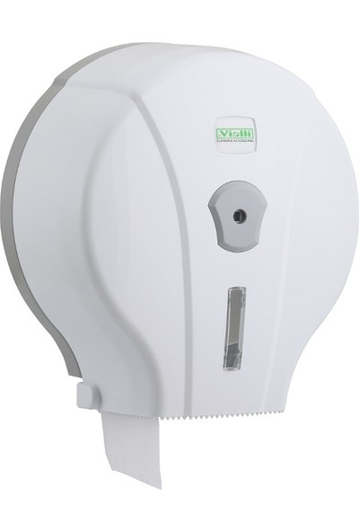 Vi̇alli̇ Mini Jumbo Wc Tuvalet Kağıdı Dispenseri Aparatı Beyaz MJ1 Vi̇alli̇ Mini Jumbo Wc Tuvalet Kağıdı Dispenseri Aparatı Beyaz MJ1