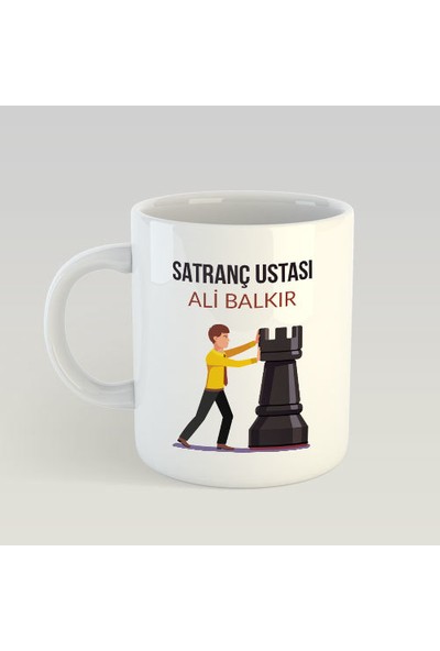 Kişiye Özel Satranç Ustası Kupa Bardak - tk0697