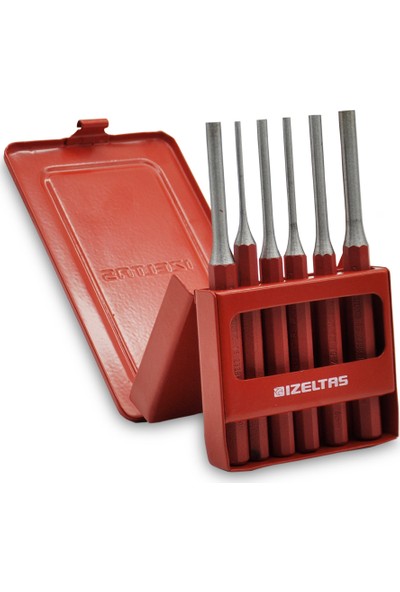 İZELTAŞ 5550001006 Düz Pin Zımba Takımı 6 Parça