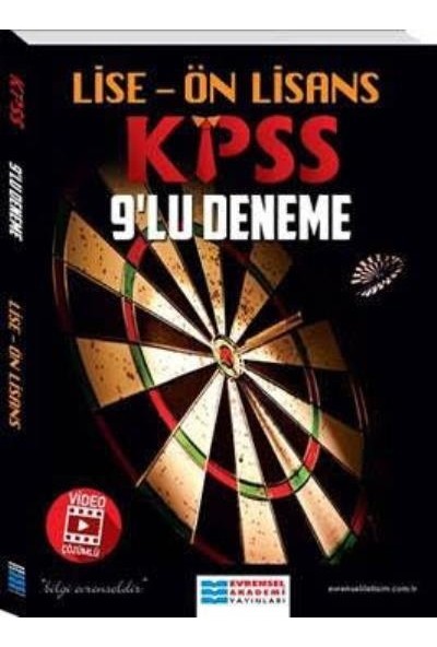 Lise Önlisans Video Çözümlü  9 Deneme