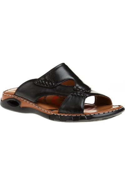 Forelli 40501 Erkek Siyah Deri Terlik