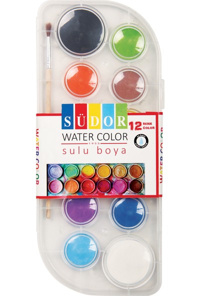 Südor Suluboya 12 Renk Şeffaf Pls. Sc01 Südor Suluboya 12 Renk Şeffaf Pls. Sc01