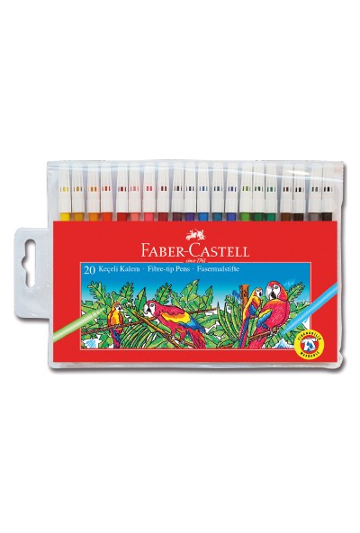 Faber-Castell Keçeli Kalem 20 Renk Yıkanabilir