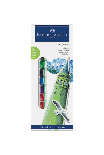 Faber-Castell  Yağlı Boya 12 renk 12 ml  tüp