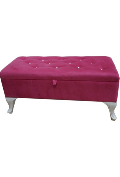 ERTOK Sandıklı Puf Koltuk Bordo