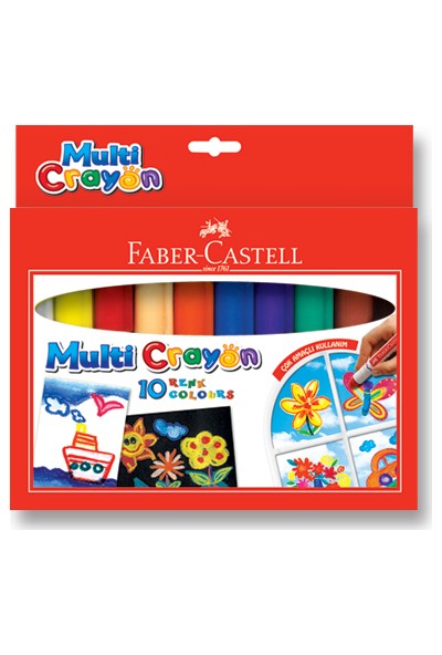 Faber-Castell Multi Crayon Pastel10 Renk Faber-Castell Multi Crayon Pastel10 Renk