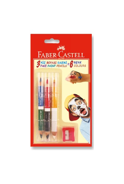 Faber-Castell Yüz Boyası Kalemi 6 Renk