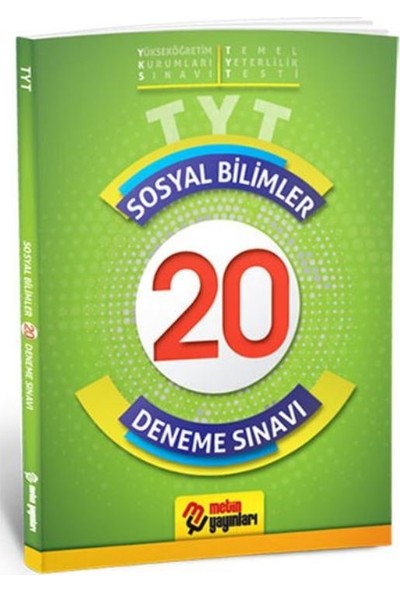 Metin Yayınları TYT Sosyal Bilimler 20 Deneme Sınavı Metin Yayınları TYT Sosyal Bilimler 20 Deneme Sınavı