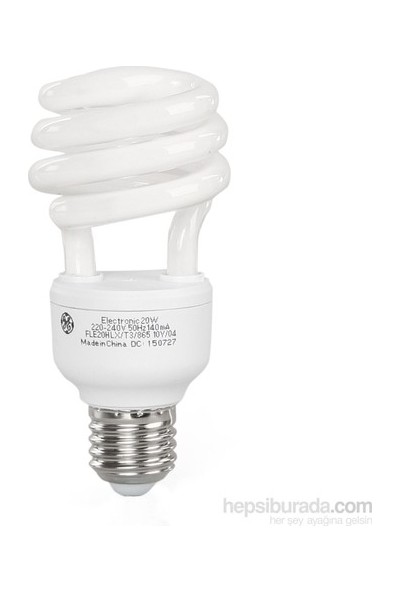 General Electric 20W Spiral Enerji Tasarruflu Ampul Sarı General Electric 20W Spiral Enerji Tasarruflu Ampul Sarı