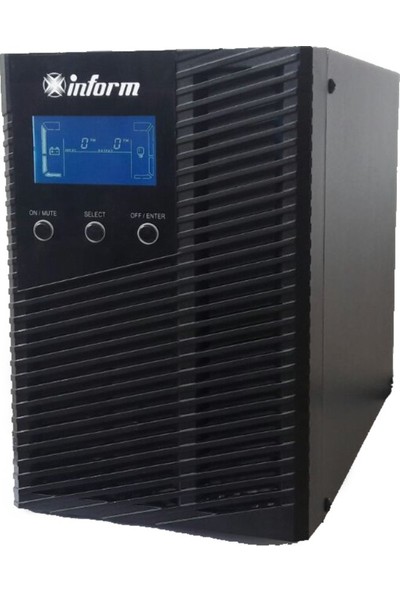 İnform Sinus Evo Lcd 3 Kva Kesintisiz Güç Kaynağı 5-12 Dakika