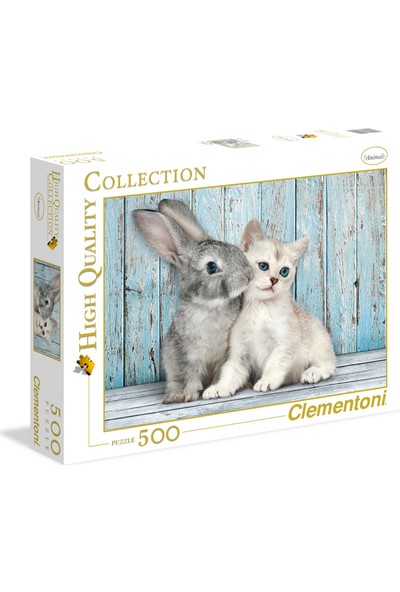 Clementoni 500 Parça Puzzle Cat&Bunny