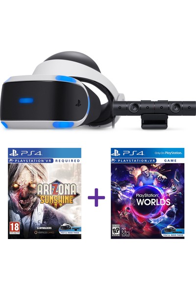 Sony Playstation Vr 2 Sanal Gerçeklik Gözlüğü + Vr Camera + Ps4 Vr Worlds + Vr Arizona Sony Playstation Vr 2 Sanal Gerçeklik Gözlüğü + Vr Camera + Ps4 Vr Worlds + Vr Arizona