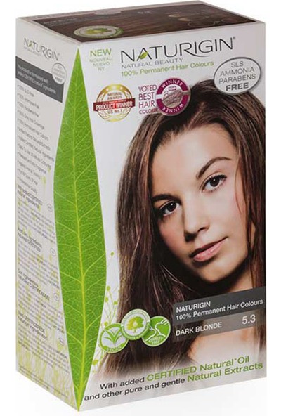 Naturigin Organik İçerikli Saç Boyası 5.3 Koyu Kumral Naturigin Organik İçerikli Saç Boyası 5.3 Koyu Kumral