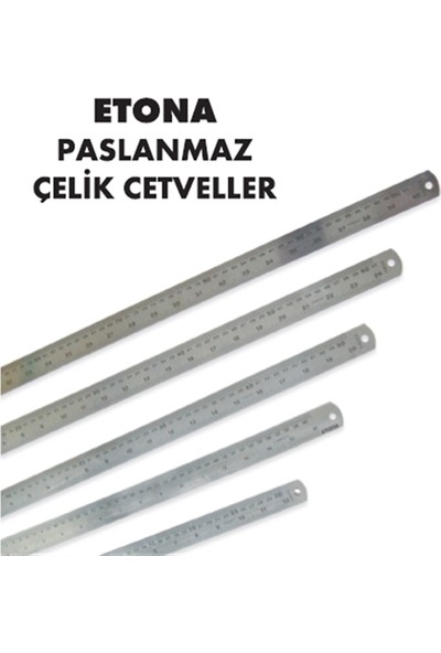 Etona 50 Cm Metal Cetvel Etona 50 Cm Metal Cetvel