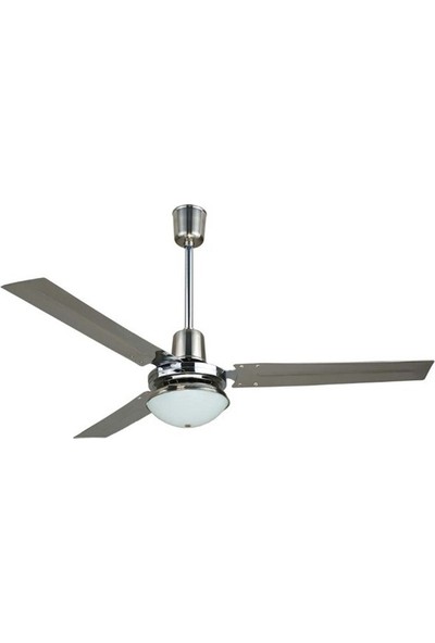 Kaşkar Aydınlatmalı Krom 3 Kanatlı Tavan Vantilatörü K48010 Kaşkar Aydınlatmalı Krom 3 Kanatlı Tavan Vantilatörü K48010