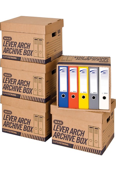 Mas Arşiv Kutusu Karton Üstten Kapak 8200 Mas Arşiv Kutusu Karton Üstten Kapak 8200