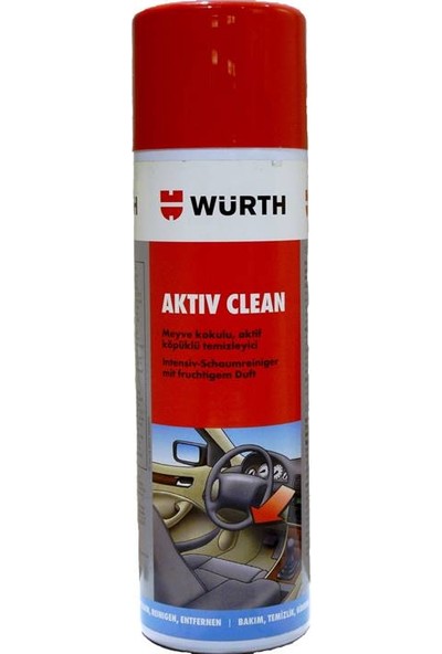Würth Aktıv Clean Genel Temizleme Köpüğü 500 Ml. Made in Germany 04893472 Würth Aktıv Clean Genel Temizleme Köpüğü 500 Ml. Made in Germany 04893472