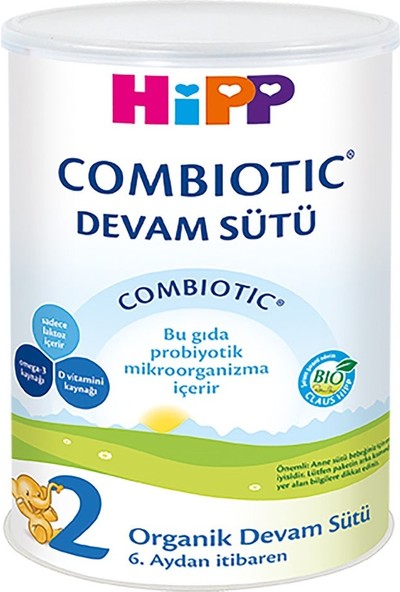 Hipp 2 Organik Combiotic Devam Sütü 900 gr Hipp 2 Organik Combiotic Devam Sütü 900 gr