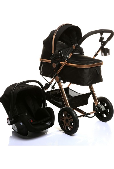Baby&Plus Canyon Travel Sistem V2 Bebek Arabası Puset Siyah