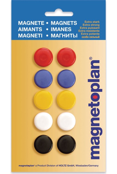 Magnetoplan Renkli Mıknatıs 20 mm Magnet - 10 Adet Magnetoplan Renkli Mıknatıs 20 mm Magnet - 10 Adet