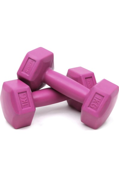 Delta 1 Kg x 2 Adet Köşeli Fuşya Plastik Dambıl Ağırlık Seti Delta 1 Kg x 2 Adet Köşeli Fuşya Plastik Dambıl Ağırlık Seti