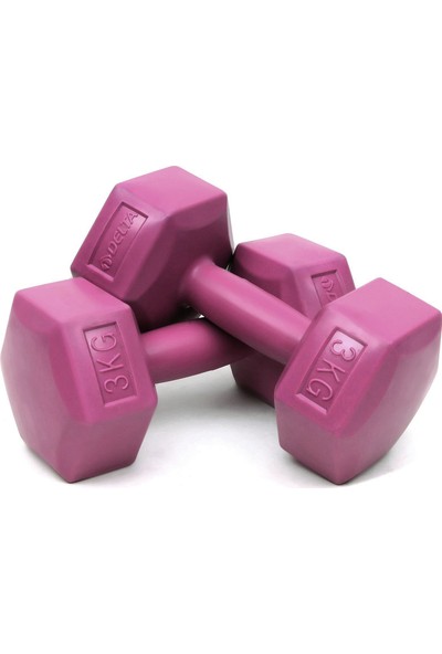 Delta 3 Kg x 2 Adet Köşeli Fuşya Plastik Dambıl Ağırlık Seti Delta 3 Kg x 2 Adet Köşeli Fuşya Plastik Dambıl Ağırlık Seti
