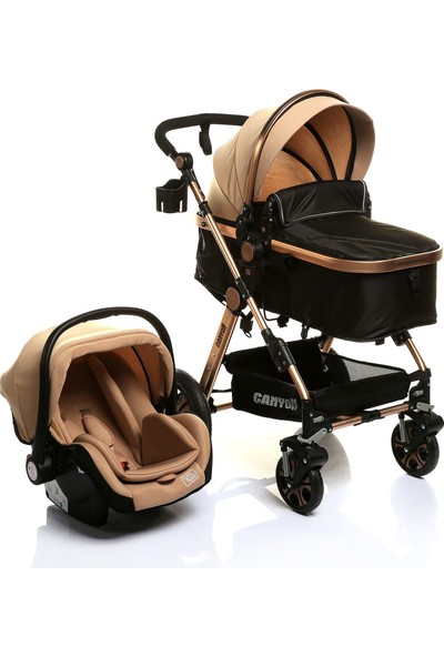 Baby&Plus Canyon Travel Sistem V2 Bebek Arabası Puset Kahverengi Baby&Plus Canyon Travel Sistem V2 Bebek Arabası Puset Kahverengi