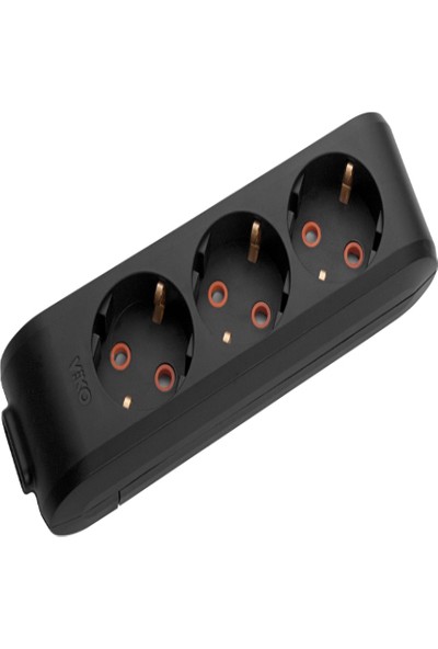 Viko Siyah Üçlü Topraklı Klemensli