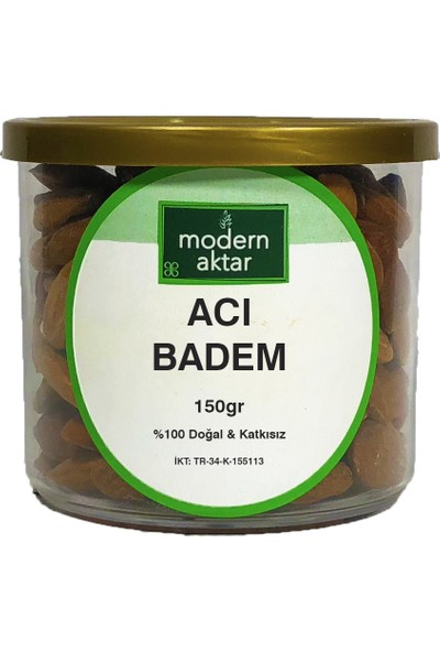 Modern Aktar Acı Badem 150 gr Modern Aktar Acı Badem 150 gr
