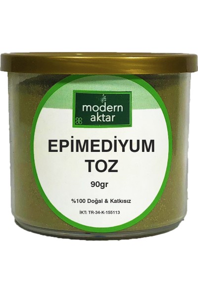 Modern Aktar Doğal Epimedyum Bitkisi Tozu 90 gr Modern Aktar Doğal Epimedyum Bitkisi Tozu 90 gr