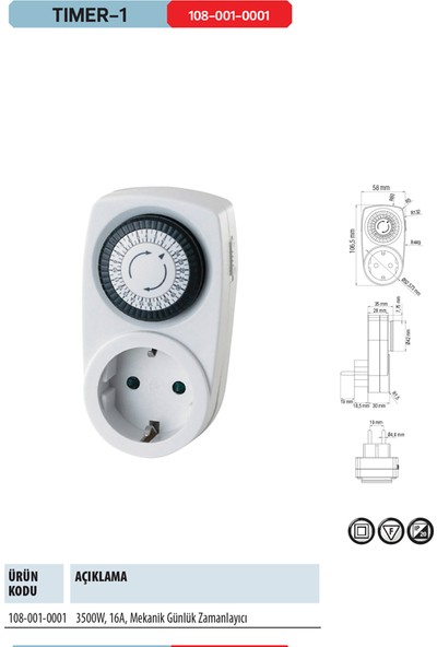 Horoz Tımer1 Elektrik Zamanlayıcısı