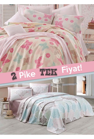Eponj Home 2li Pike Çift Kişilik Popillon-Andalucia Pembe-Mint Eponj Home 2li Pike Çift Kişilik Popillon-Andalucia Pembe-Mint