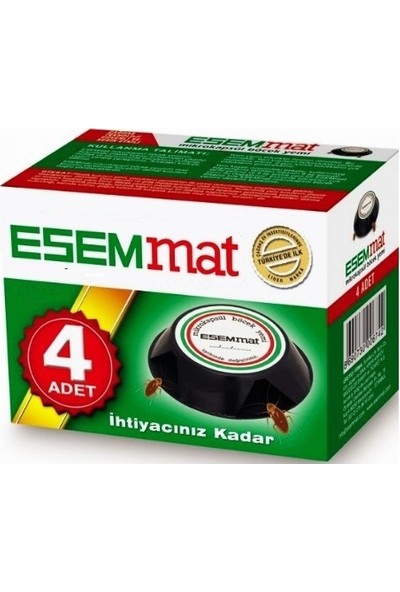 Esemmat Hamam Böceği Yemi 12 Ay Etkili 4 Adet Esemmat Hamam Böceği Yemi 12 Ay Etkili 4 Adet