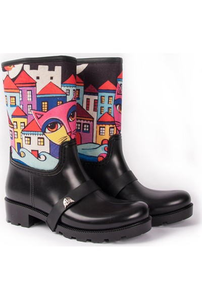 Biggdesign Owl And City Yağmur Botu 36