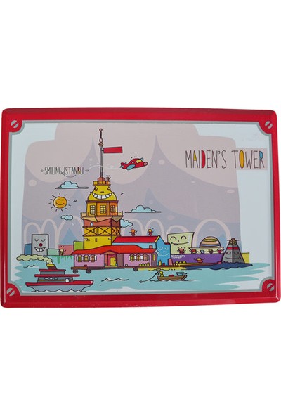 Biggdesign Smiling İstanbul Metal Kartpostal Kız Kulesi Biggdesign Smiling İstanbul Metal Kartpostal Kız Kulesi