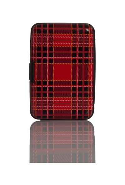 Nektar Bhac09 Kartvizitlik Ekoseli Kırmızı