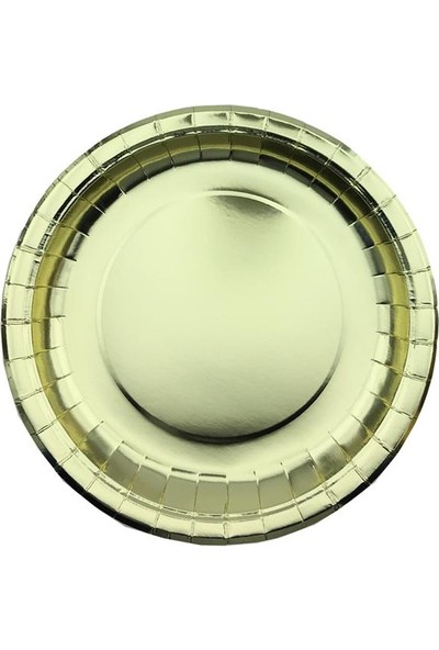 Parti Bulutu Altın Karton Tabak 23 cm 8'li Parti Bulutu Altın Karton Tabak 23 cm 8'li